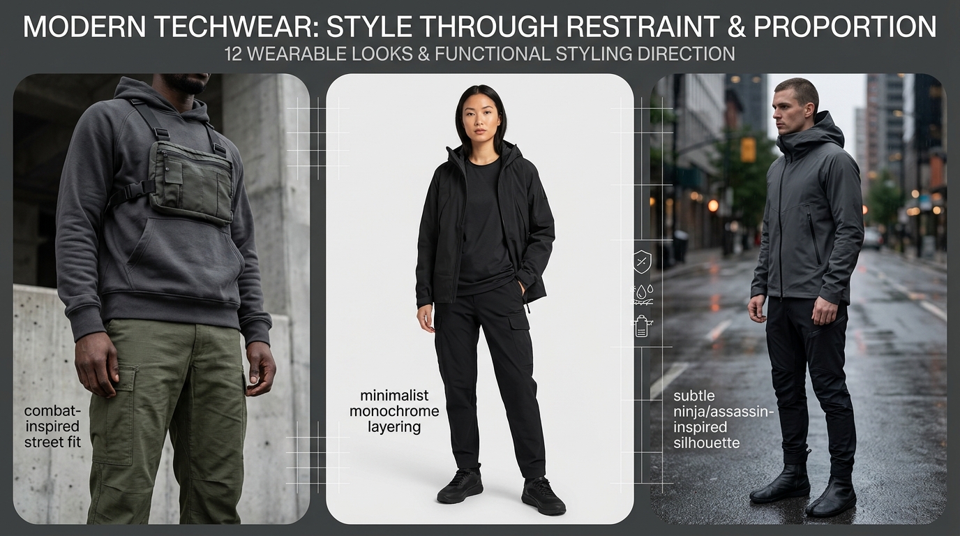 Men Techwear Outfit Ideas That Look Sharp and Tactical 2026
